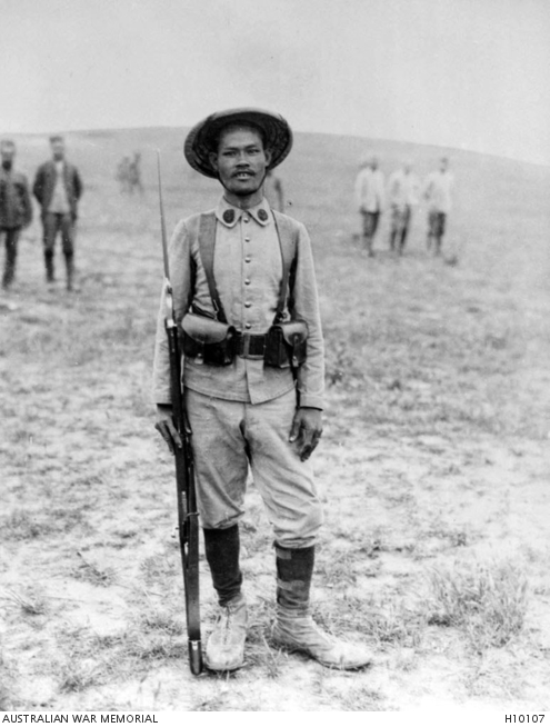 Salonica, Greece. c. 1918. An Annamite soldier with the French Colonial ...
