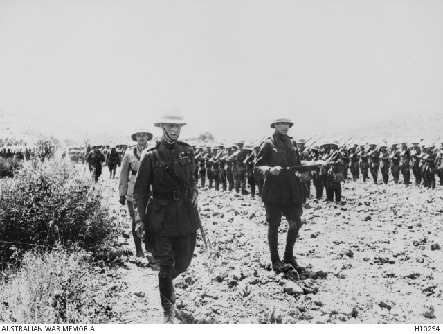 Dardanelles, Turkey. 1915. General Sir Ian Hamilton with Lieutenant ...