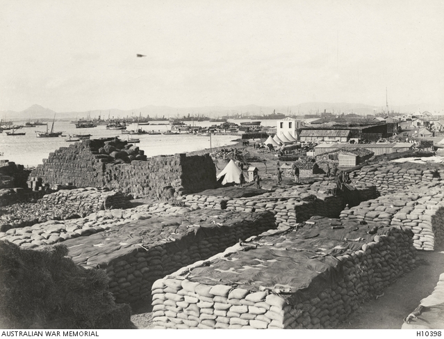 Mudros Island, Greece. c March 1915. Piles of French Army stores in the ...