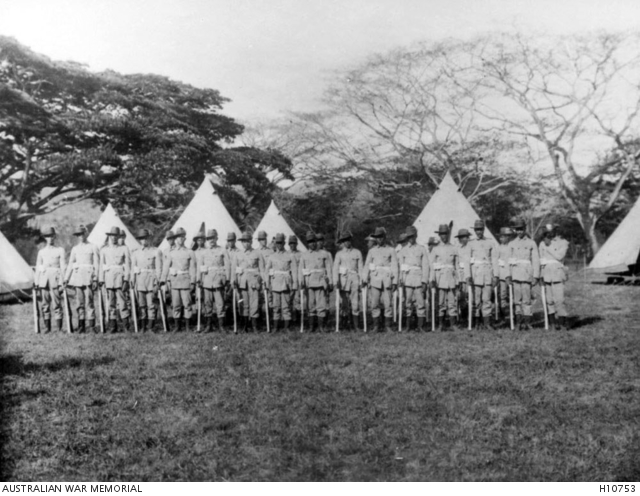 Trinidad, West Indies. 1915. A group of British Trinidad artillery ...