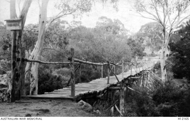 Berrima, New South Wales. A footbridge named Hansa Brueke built by ...