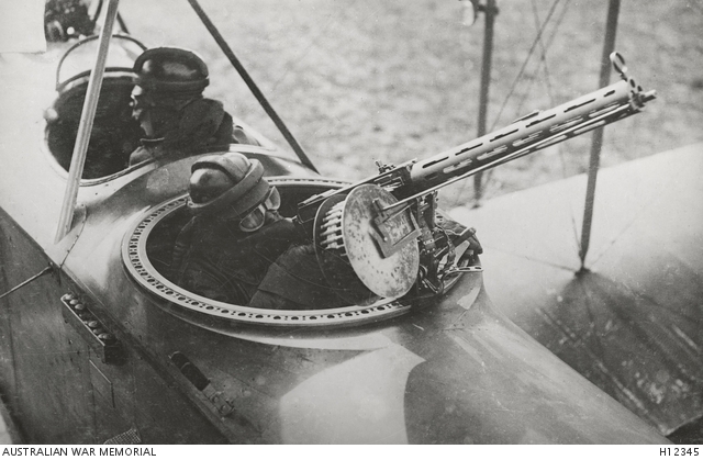 GERMAN FIGHTING AEROPLANE FITTED WITH PARABELLEM MACHINE GUN (IWM ...