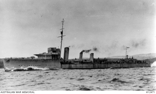 Destroyer HMAS Anzac handed over to the Royal Australian Navy in 1919 ...
