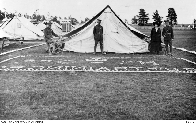 Rutherford, New South Wales. c. 1916. The Headquarters of the 36th ...