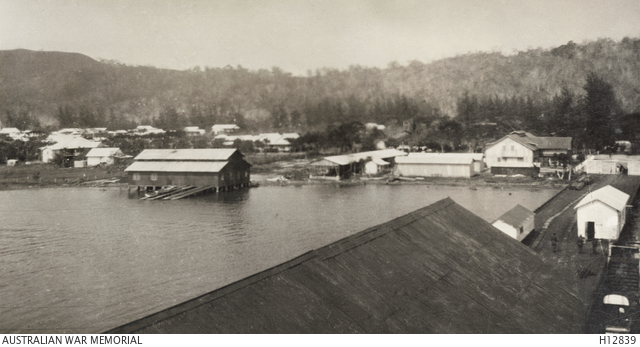 Rabaul, New Britain. c. 1915. Government stores and workshops along the ...