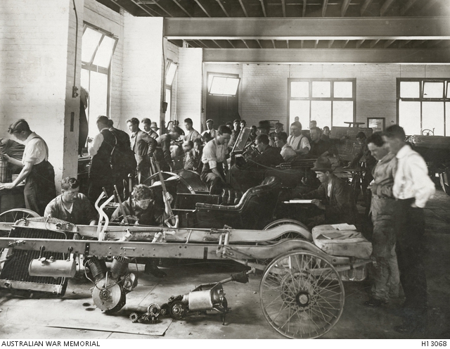 Western Australia. November 1919. Returned WW1 soldiers being trained ...