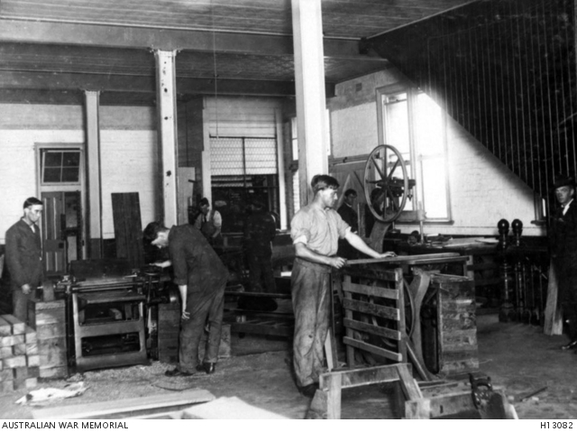 Western Australia. April 1920. Returned WW1 soldiers being trained as ...
