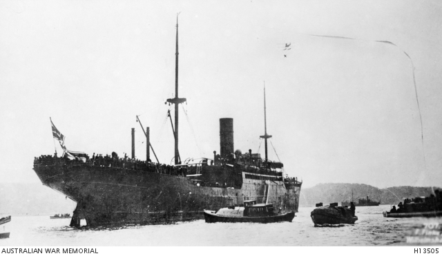 THE GERMAN RAIDER "WOLF" SHOWING THE "WOLFCHEN", THE SEAPLANE WHICH SHE ...