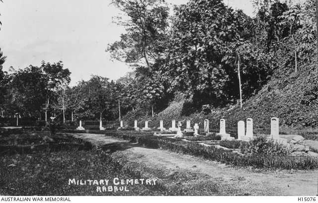 Rabaul, New Britain. A general view of the Military Cemetery. (Donor A ...
