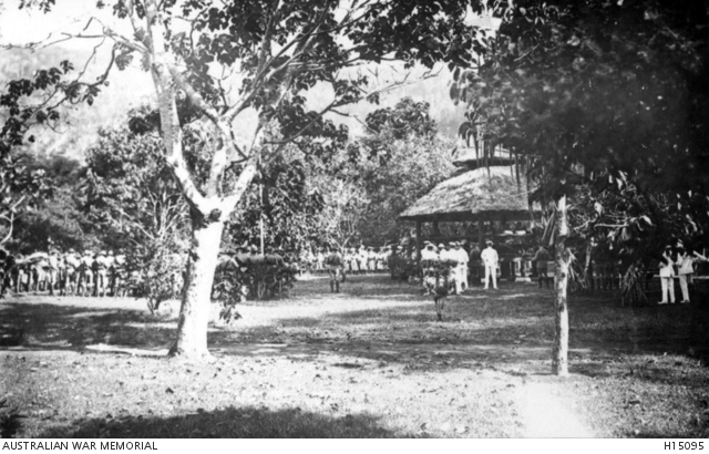 Rabaul, New Britain. 29 January 1918. A Garrison memorial service in ...