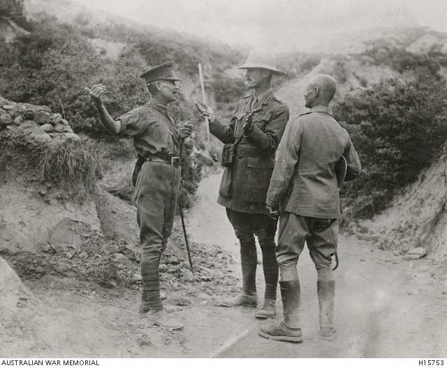 Gallipoli Peninsula, Turkey. 1915. Generals Sir Harry Chauvel, Sir ...