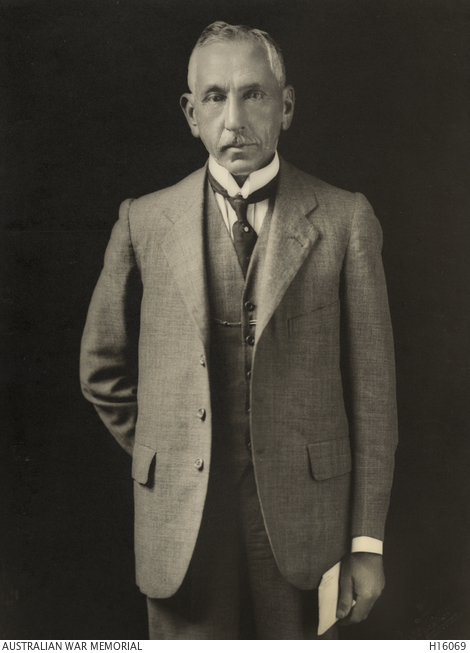 Portrait of the Right Honourable William Morris Hughes who was Prime ...