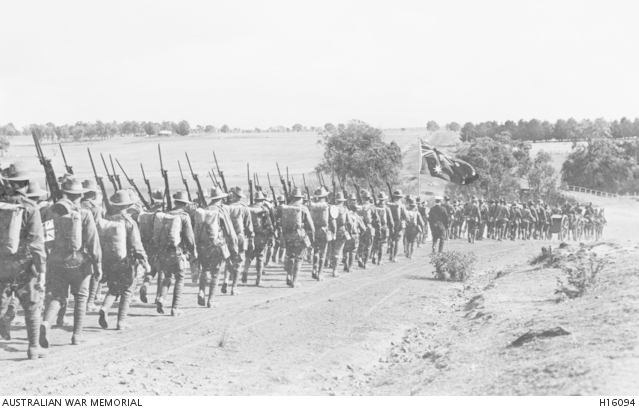 A recruiting march, called March to Freedom, from Armidale to Sydney ...
