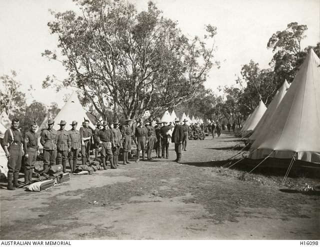 Western Australia. 1914. Some of the men of B Company, 11th Battalion ...