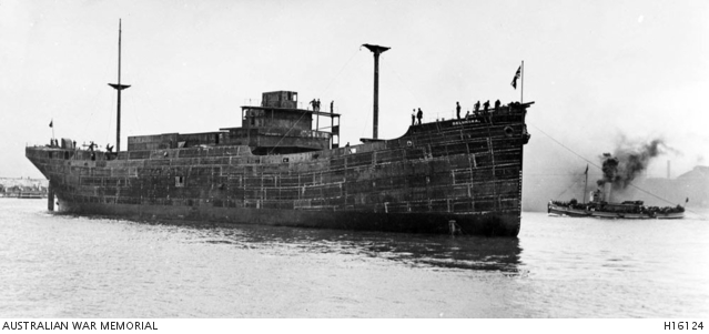 Newcastle, New South Wales. c. 1916. Starboard side view of the ...