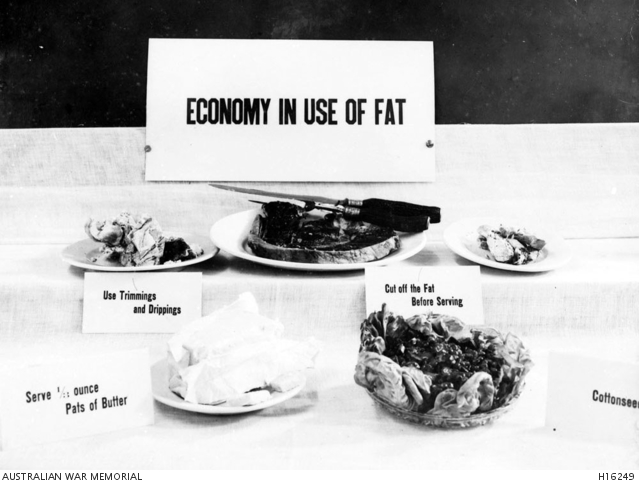 USA. An United States Food Administration display showing economy in ...