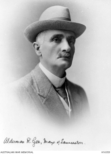 Portrait of Alderman R. Gee who was Mayor of Launceston, Tasmania ...