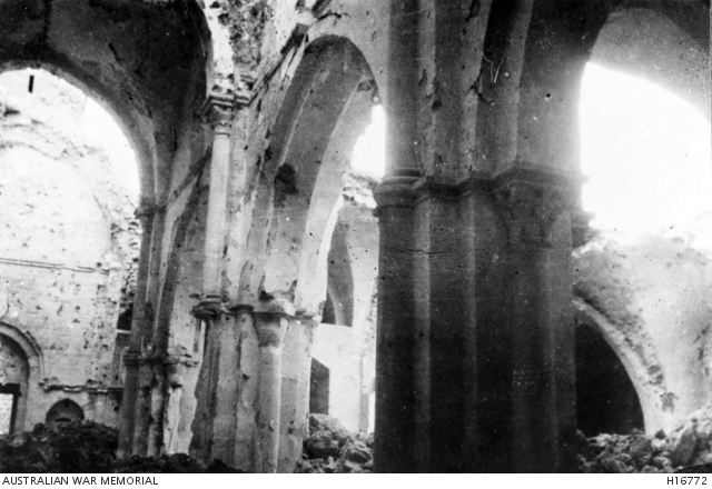 Gaza, Palestine. c. 1917. The interior of the Grand Mosque after ...