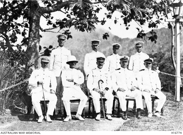 Rabaul, New Britain. 1917. The Rabaul Administrative Staff. Identified ...