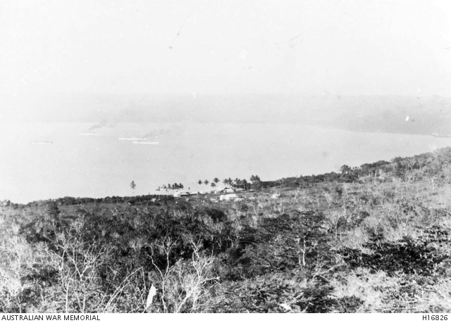 Rabaul, New Britain. 1914. Units of the German Naval Squadron at anchor ...