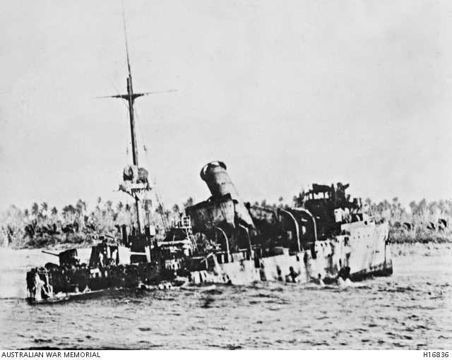 Cocos Keeling Islands, Indian Ocean. November 1914. The German Navy ...