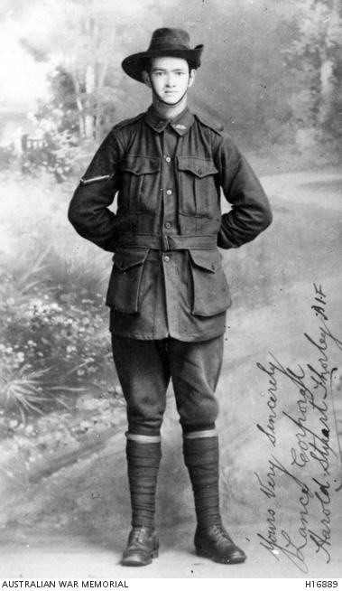 Portrait of Lance Corporal Harold Stuart Thorley of the 26th Battalion ...