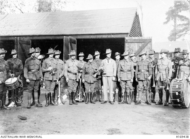Harefield, England. The band of No 1 Australian Auxiliary Hospital ...