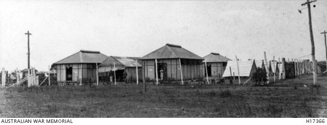 HOLSWORTHY, NEW SOUTH WALES. C. 1916. THE HOSPITAL COMPOUND AT THE ...