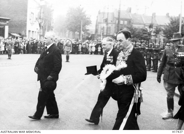 Amiens, France. 23 July 1938. The Right Honourable Sir Earle Page (in ...