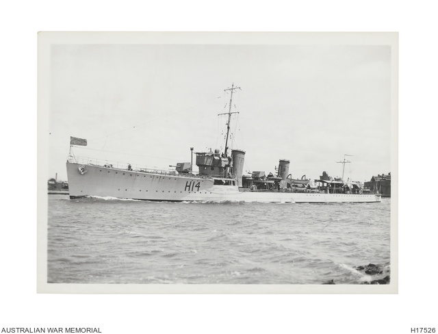 The Australian Navy destroyer HMAS Stalwart. Stalwart was one of six ...