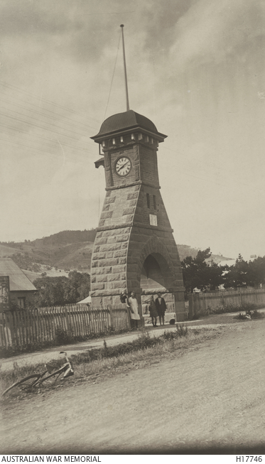 Kempton, Tasmania. A WW1 Tower and Clock War Memorial which was ...