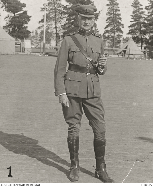 Broadmeadows, Victoria. 1914. Colonel John Stanley, Commandant for ...