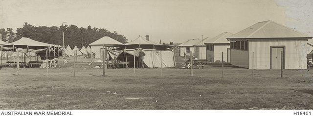 Broadmeadows, Victoria. The isolation hospital at the Broadmeadows Army ...