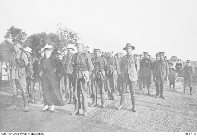 Maffra, Victoria. March 1916. The First Maffra Platoon after a 29 mile ...