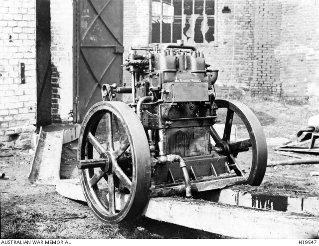 A Frisco Standard 12hp engine used by the Australian Electrical and ...