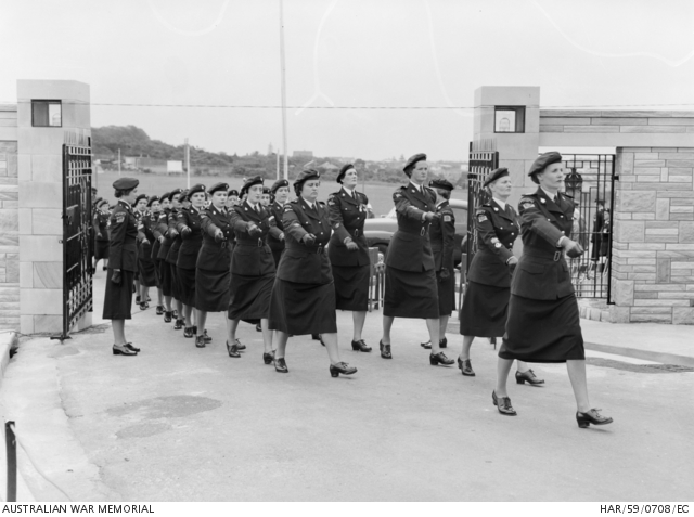 Led by Captain Joan Williscroft members of the Womens Royal Australian ...