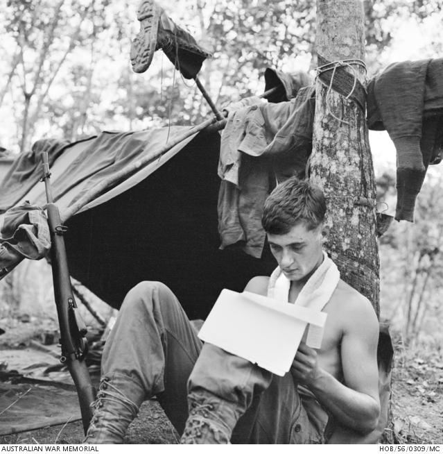 Informal portrait of 3/42536 Private (Pte) Ian Dixon, of Mildura, Vic ...