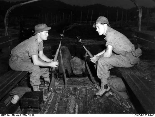 Informal portrait of 5/2402 Gunner (Gnr) Ron Arnold, of Perth, WA, and ...
