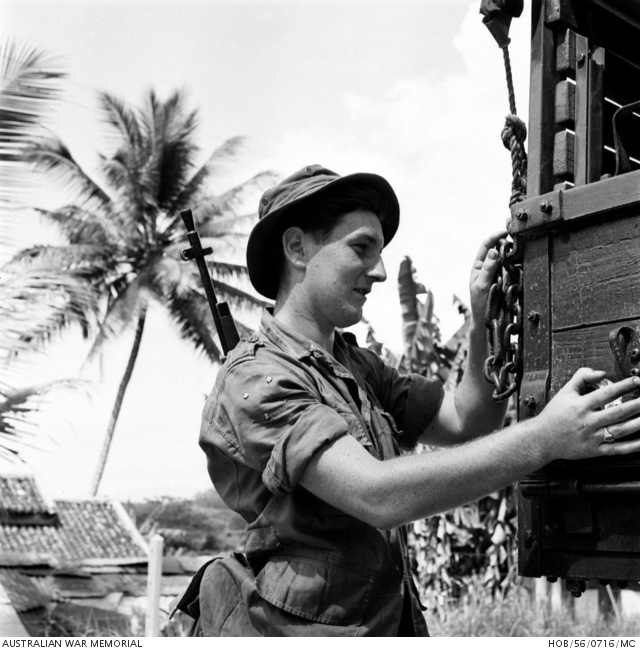 The youngest member of A Troop, 105th Field Battery, Royal Australian ...
