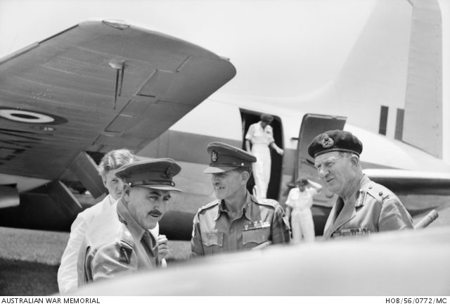 Lieutenant General Sir Francis Festing (right, in beret), Commander in ...
