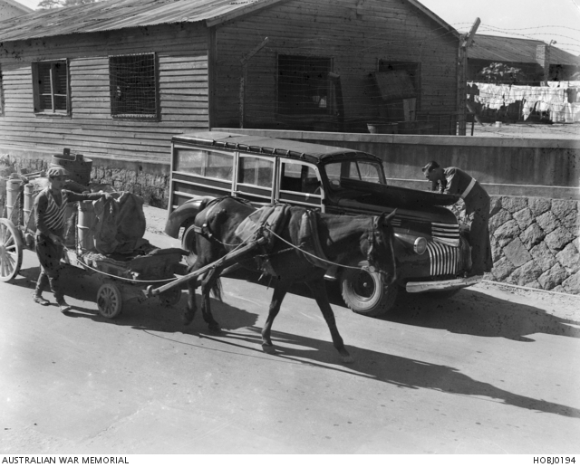 An unidentified Australian driver with British Commonwealth Occupation ...