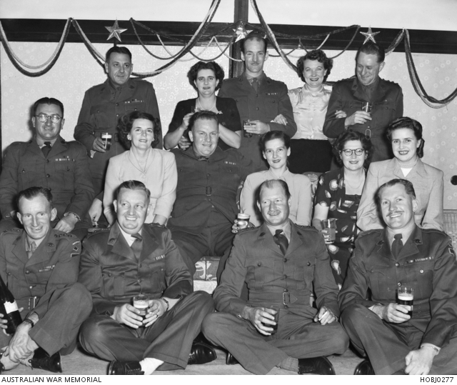 A group of Australian officers from the British Commonwealth Occupation ...