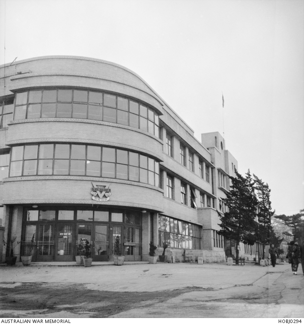 The curved brick Young Women's Christian Association (YWCA) building ...