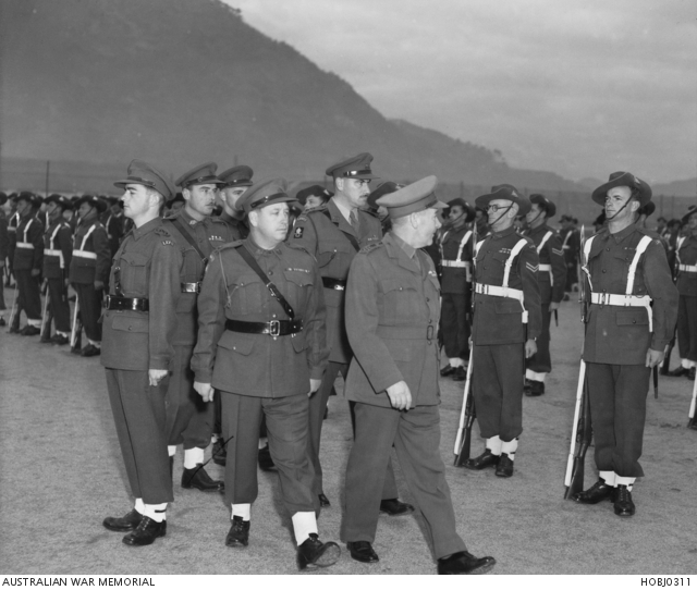 A group of unidentified Australian British Commonwealth Occupation ...