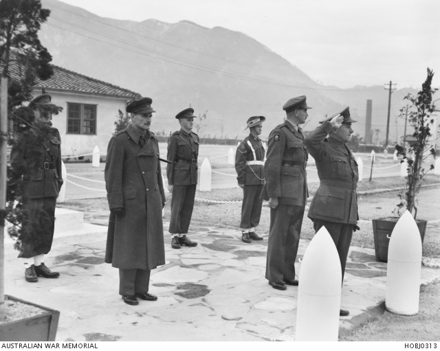 A group of unidentified Australian British Commonwealth Occupation ...