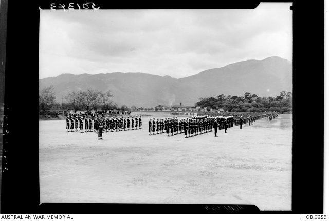 A large British Commonwealth Occupation Force (BCOF) Navy and Army ...