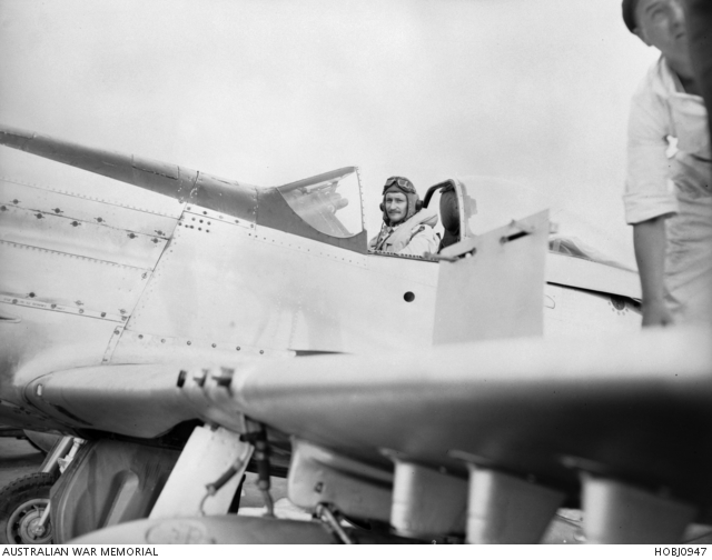 Wing Commander (Wing Cdr) L T Spence, Commanding Officer (CO) of 77 ...