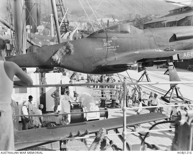 Kure, Japan. 2 September 1950. The SS Changsha arriving at Kure with ...