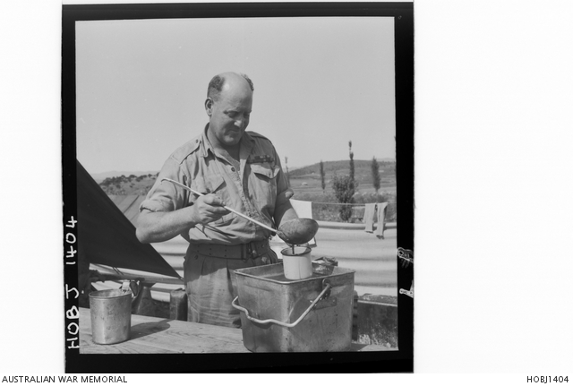 An unidentified member of 3rd Battalion, The Royal Australian Regiment ...