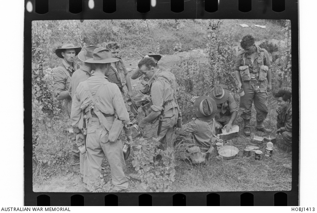 Unidentified servicemen from the 3rd Battalion, The Royal Australian ...